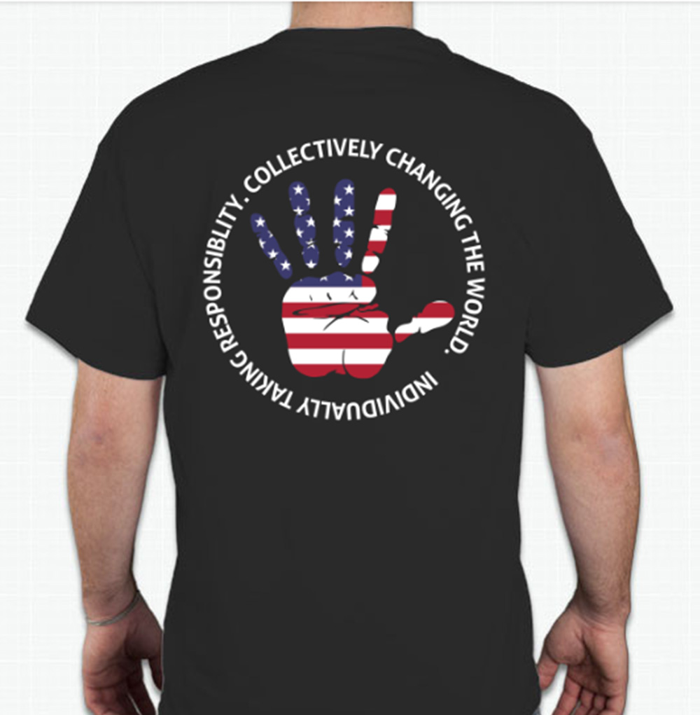 Hand Print Shirt – Calm Waters – Sioux Falls